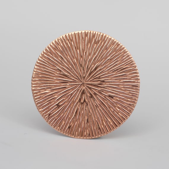 Solid Copper Blank Radiating Sun Pattern Round Disc 45mm 24g | Etsy