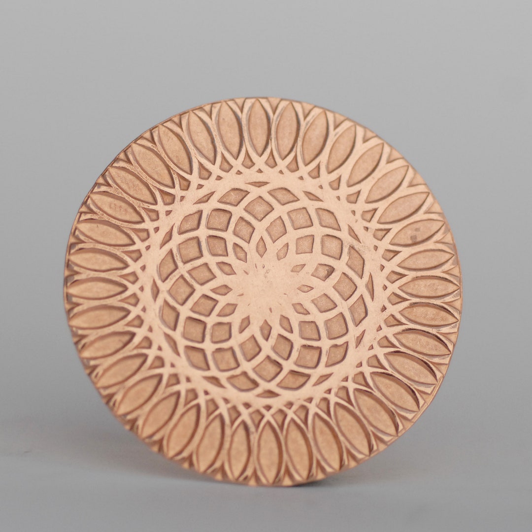 Round Metal Blank 40mm Disc for Enameling or Soldering, DIY Jewelry ...