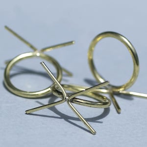 Brass Handmade Claw Ring Setting for Natural Stone Setting - Any Size ...