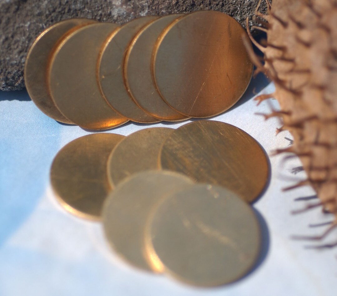 18mm Round Solid Bronze Disc Blanks 20g for Making Jewelry - 6 Pieces ...