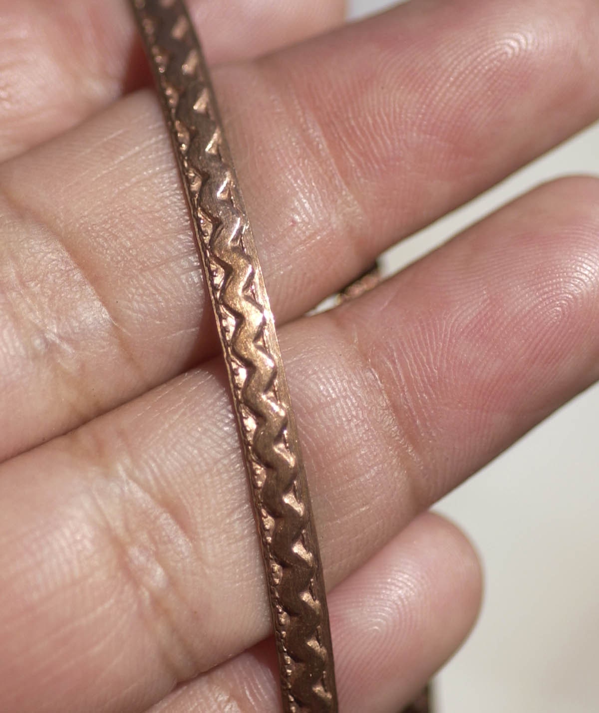 Wire Zig Zag Pattern Stock Shank 3.6mm Textured Metal Wire - Etsy