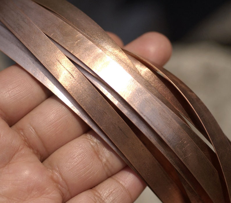 Copper Bezel Wire - Handmade - 8mm Wide - 32 Gauge - 3 Feet Length - Etsy
