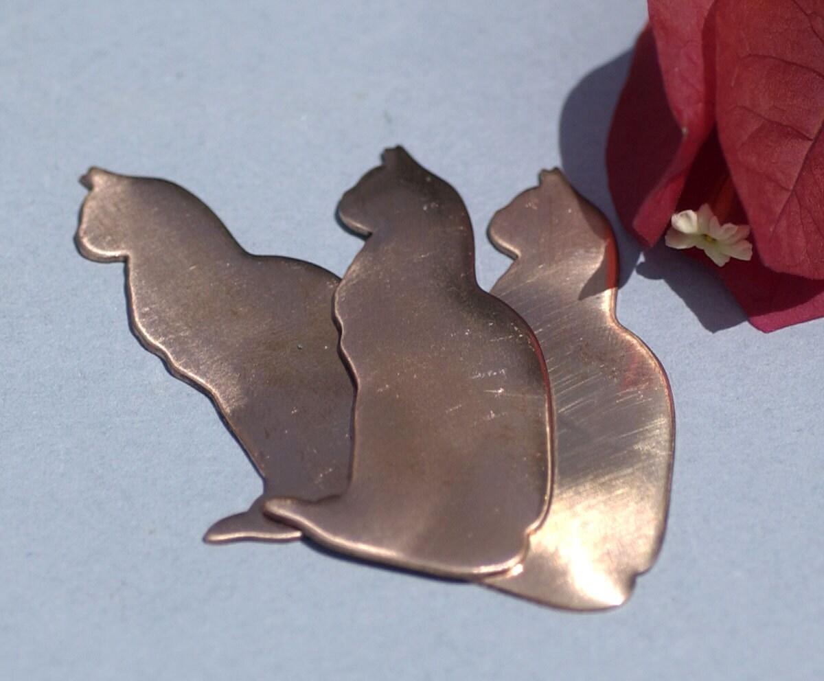 Formas de gato sentado 43mm x 24mm 24G 22G 20G Blanks for - Etsy España