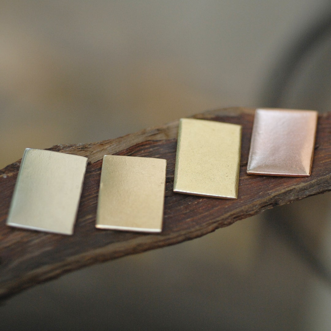 Metal Rectangle Blanks: Copper, Brass, Bronze, Nickel Silver (19mm X ...