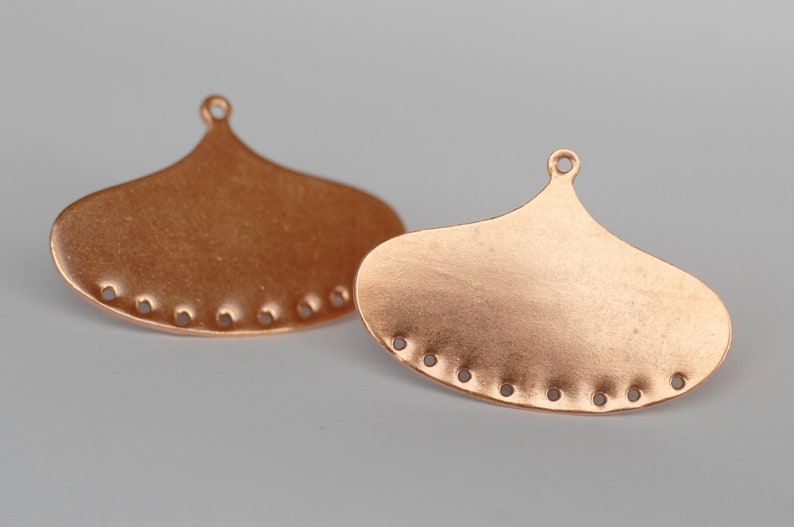 Wide Teardrops With Multi Holes Earring Blanks for Enameling - Etsy
