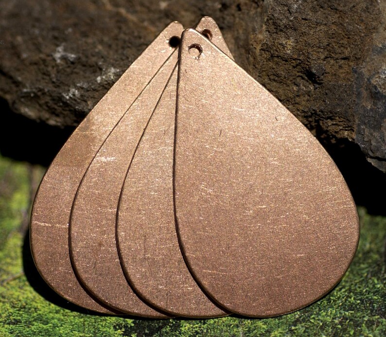 Large Pointed Teardrop With Hole Blanks Shape for Enameling Stamping ...