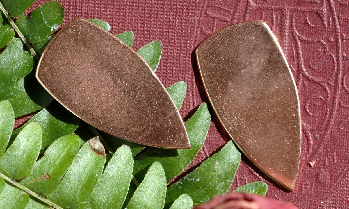 Teardrop Shield Shape, Metal Blanks for Making Jewelry, Copper, Brass ...