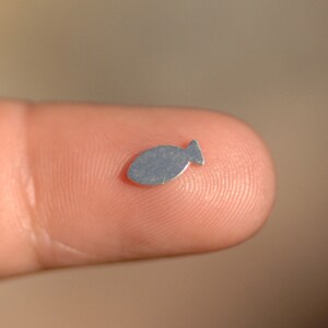 My MOST Super Tiny Fish Blank Cut Out for 24g DIY Jewelry Soldering ...