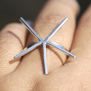 Sterling Silver Handmade Claw Ring Square Wire Setting 100% Sterling ...
