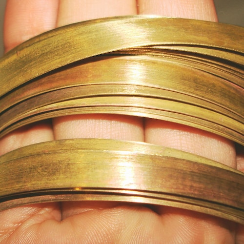 Brass Bezel Wire Handmade 8mm Wide 30g 3 Feet Length - Etsy