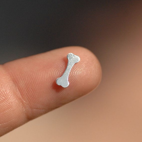 My MOST Tiny Dog Bone II Blank Cut Out for 24g DIY Jewelry | Etsy
