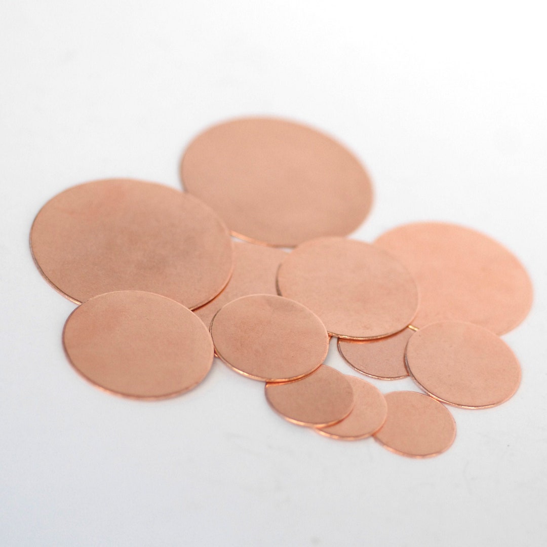 Pure Copper Round Disc Blanks 1 1/2" Inch 38mm 20G - Etsy