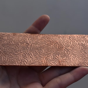 Textured Metal Sheet: Bamboo Leaf Pattern - Copper, Brass, or Bronze - Etsy