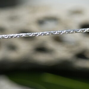 Sterling Silver Gallery Wire Patterned Wire Flourish Texture - Etsy