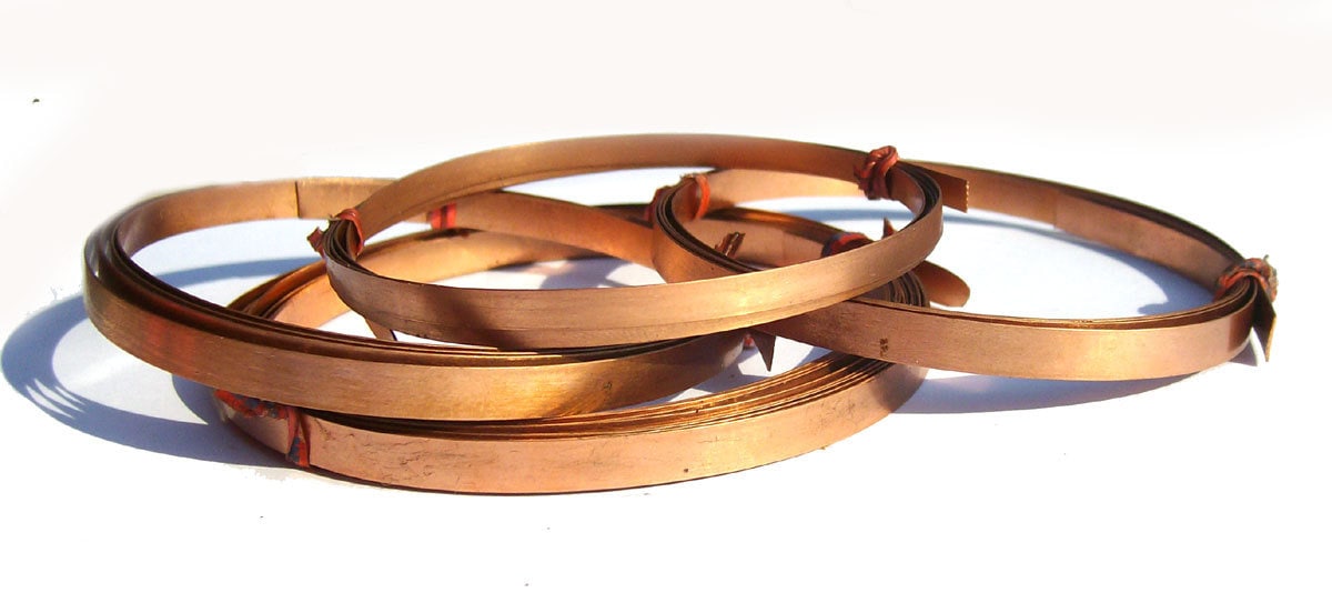 Copper Bezel Wire Handmade 6mm Wide 28 Gauge 10 Feet | Etsy