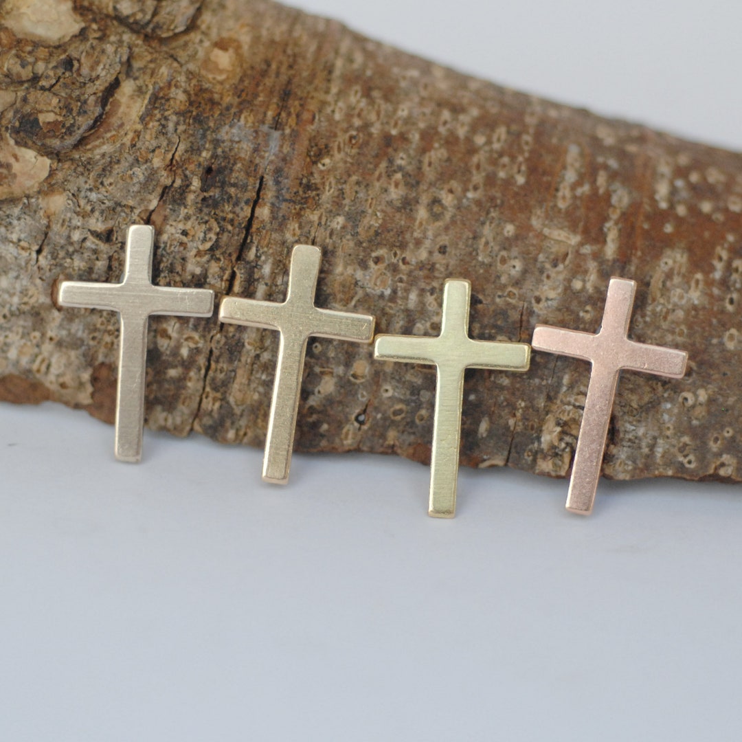 Small Classic Religious Cross 21mm X 14mm 24g 22g 20g Copper, Brass ...
