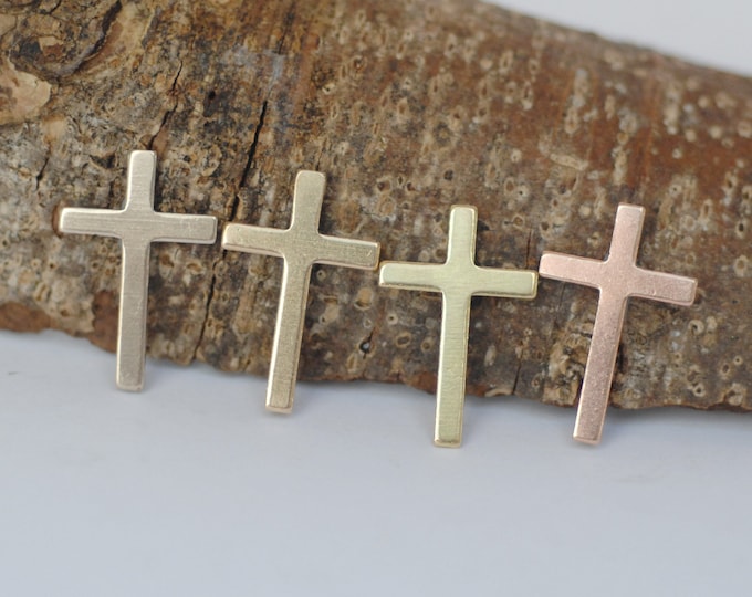 Handmade Small Clay Cross, Pressed Flower Clay Cross, Easter Decoration ...