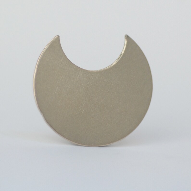 Crescent Moon Shaped Metal Blanks 22mm X 24mm Copper, Brass, Bronze ...