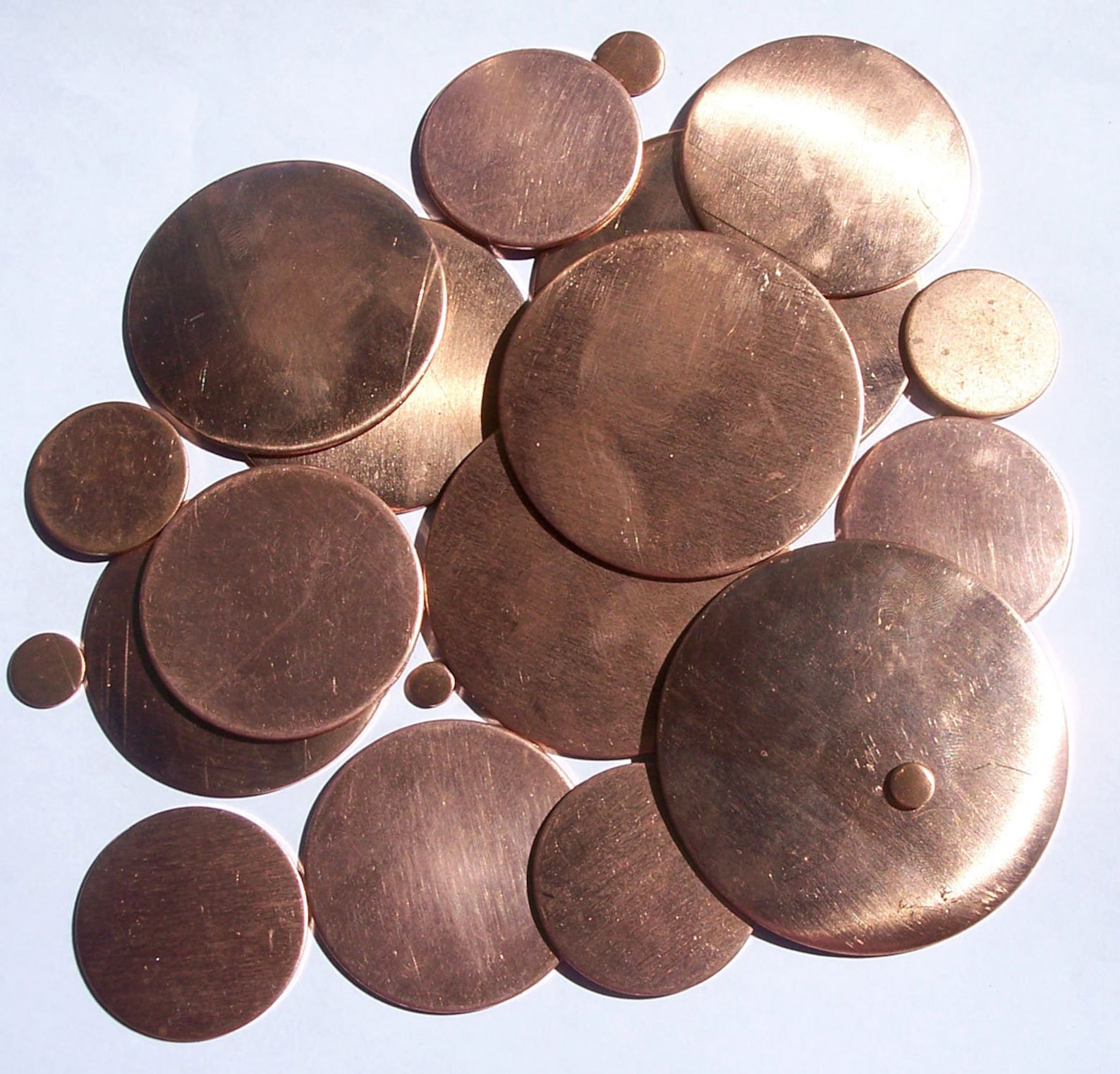 Copper Enameling Discs: 50mm 20G Metal Blanks - 2 Pieces - Etsy UK