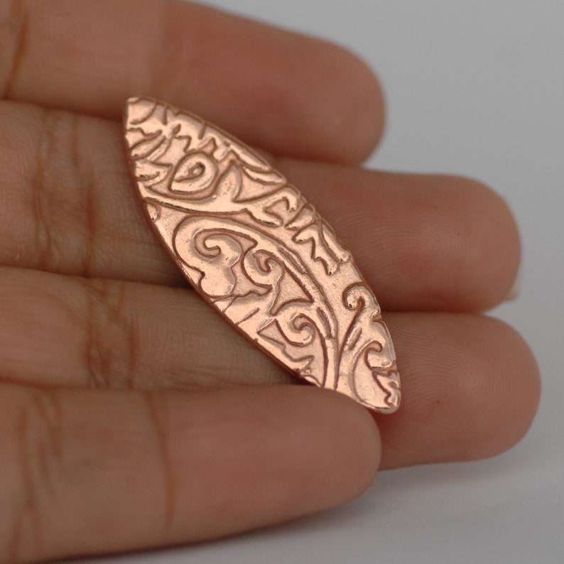 Pointed Oval Eye Shaped Blank 38mm X 13mm 20g Shape Cutout for - Etsy