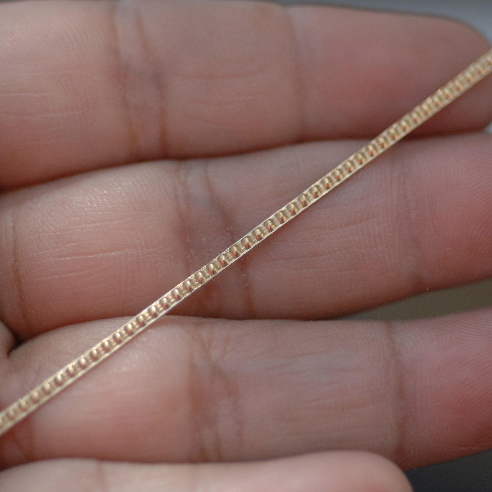 Patterned Gallery Wire Fine Dots Ring Shank 1.7mm Textured Metal Wire 4 ...