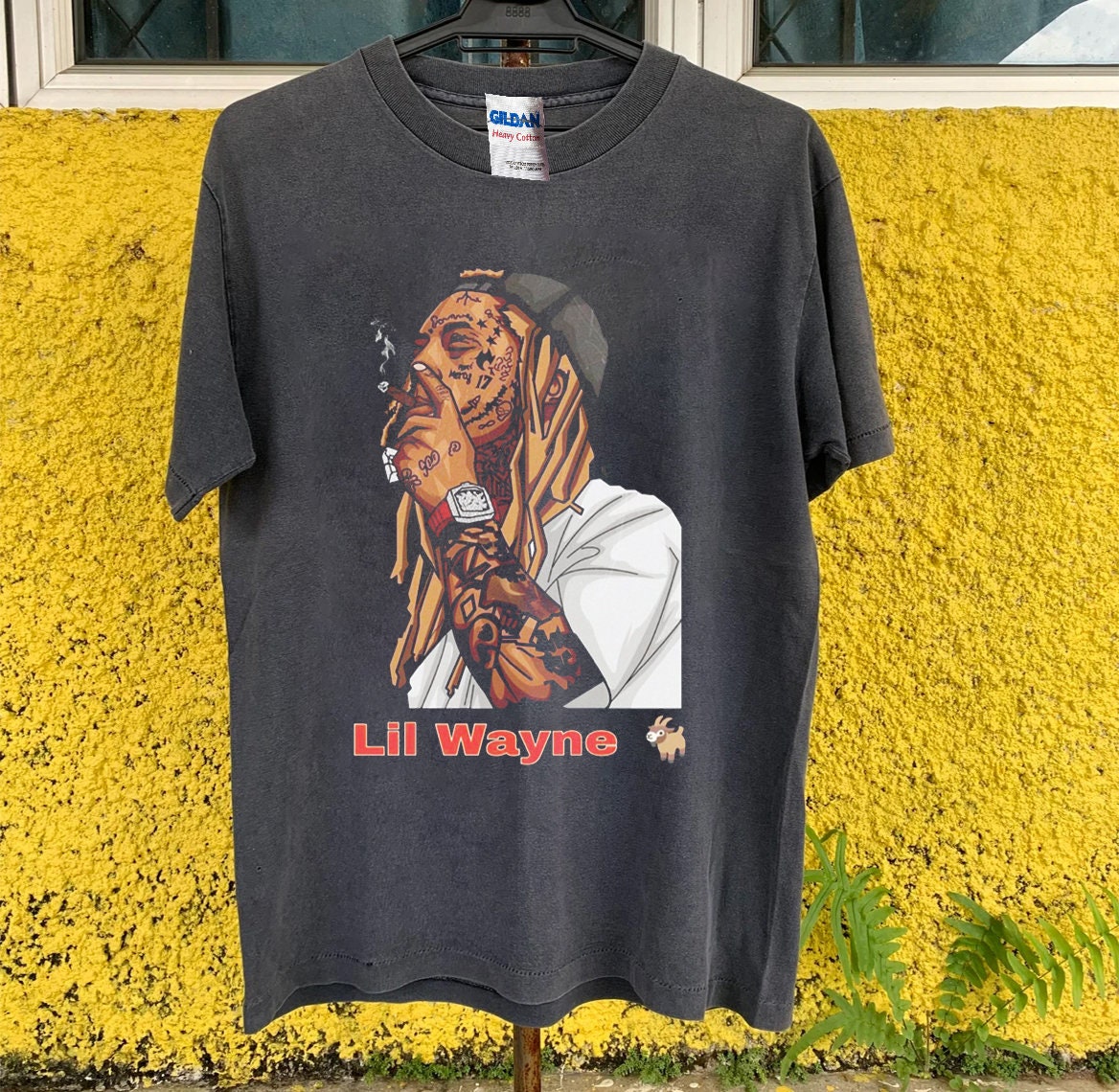 Vintage Lil Wayne Graphic Design Tee Shirt