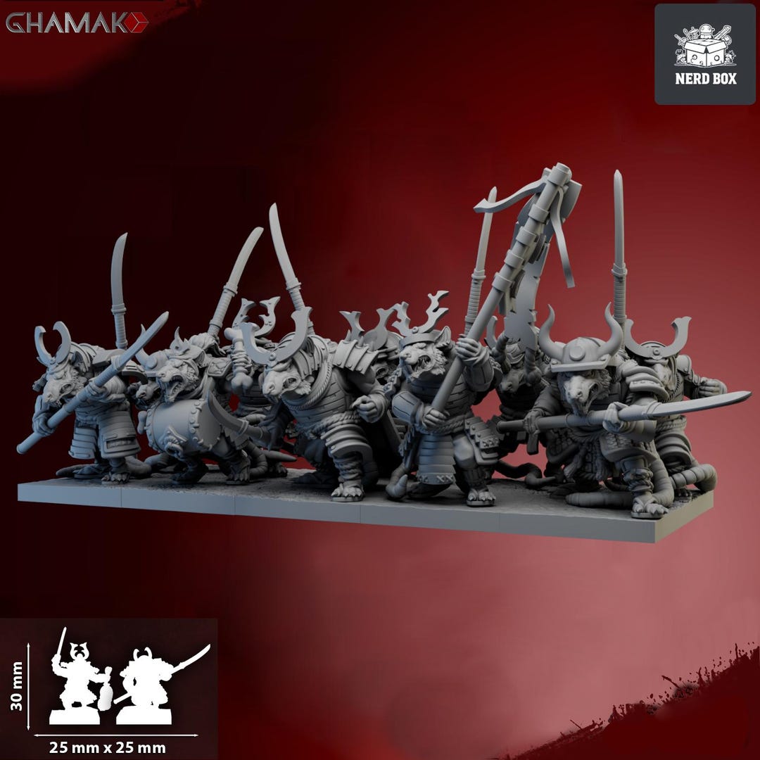 Rat Men Troops, Heavy Infantry, Old World Proxy Spears and Swords ...