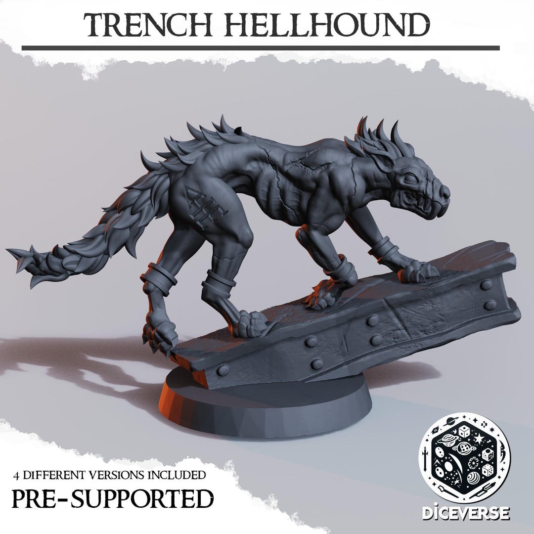 Trench Hellhound, Trench War Miniatures, Mercenary Warband and ...