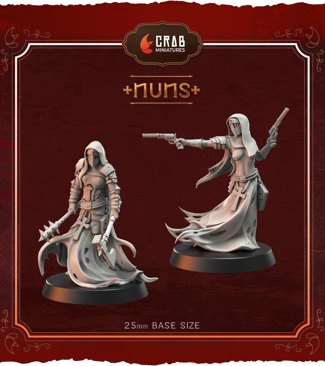 Trench Pilgrims Stigmatic Nuns, Trench Crusade Miniatures, Wraith ...