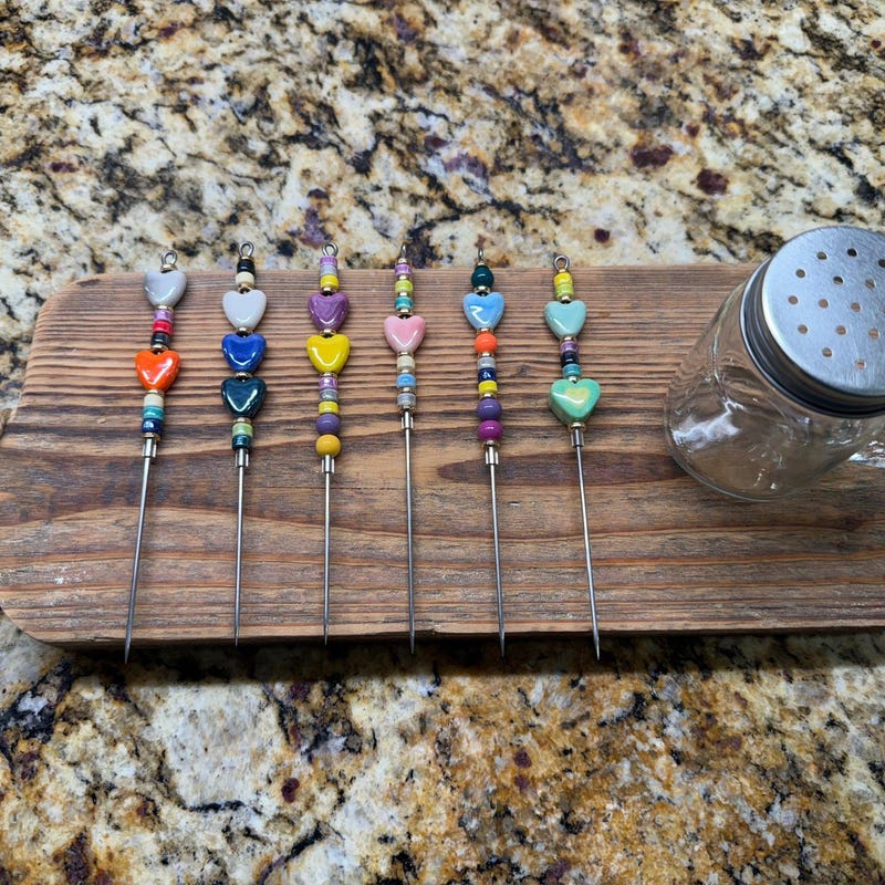 Glass Beaded Picks - Etsy