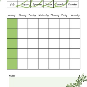 2025 Simple, Printable/digital Monthly Planner - Etsy