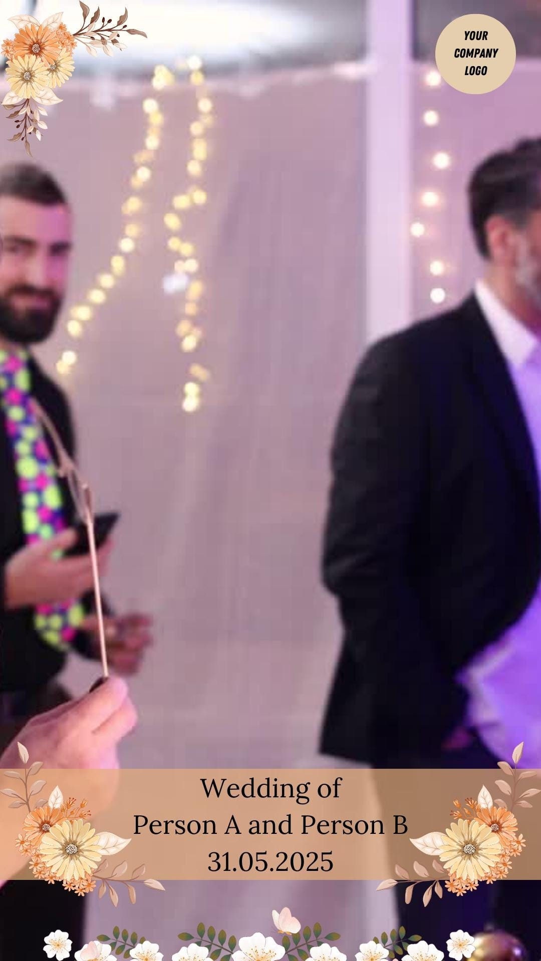 360 Photo Booth Overlay Personalised Lens Filter | Touchpix Any Size ...