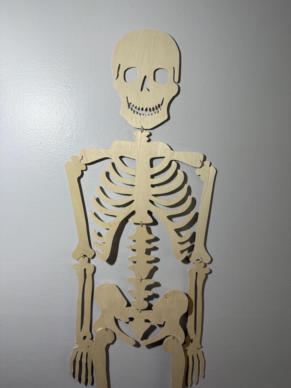 Wooden Skeleton | Halloween Decor| Personalized Spooky Wall Hanging ...