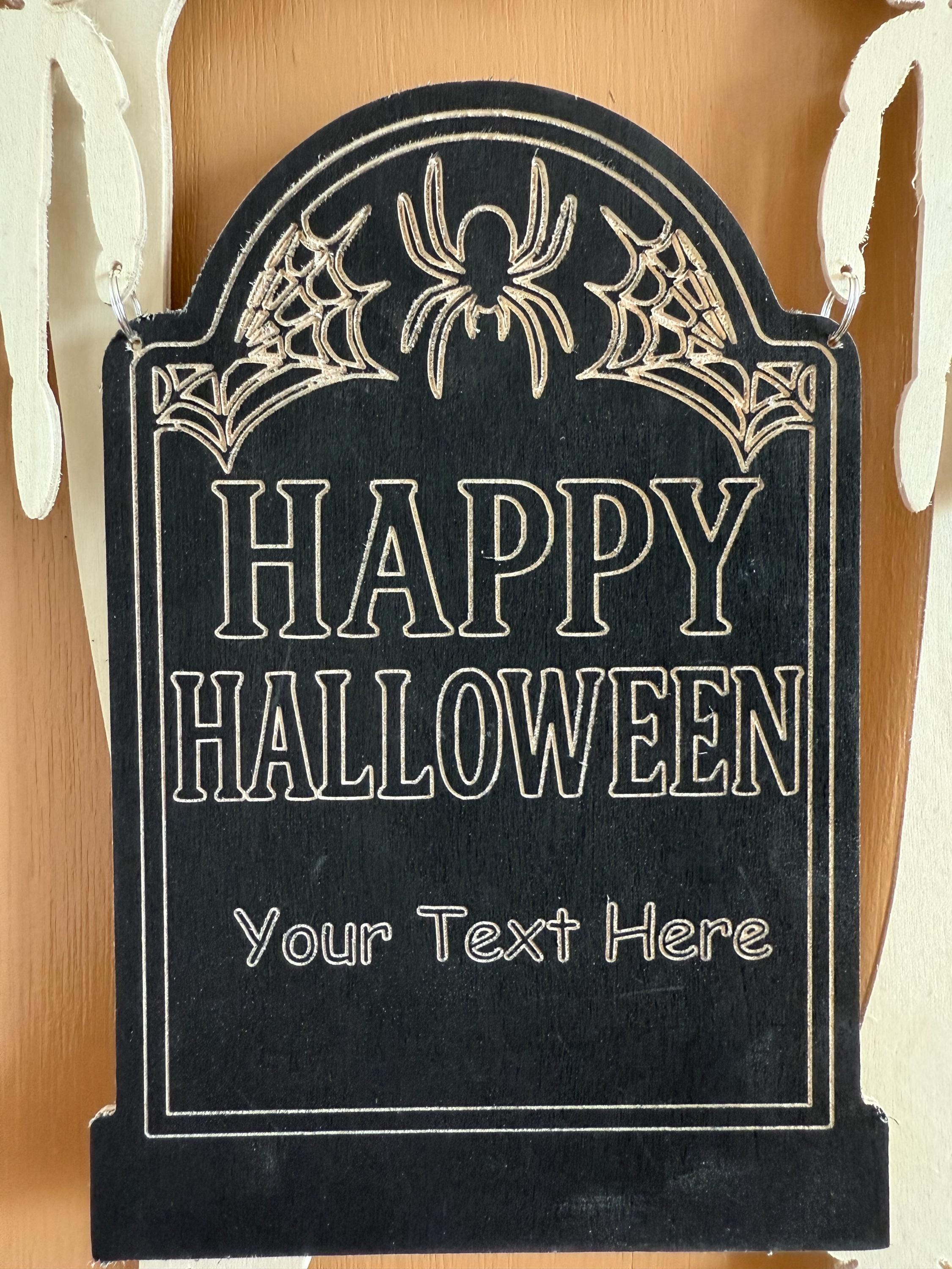 Wooden Skeleton | Halloween Decor| Personalized Spooky Wall Hanging ...