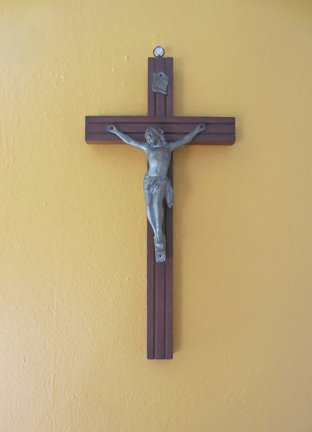 INRI Crucifix * Vintage Wooden INRI Cross * Religious, Spiritual ...