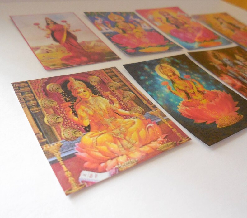 Lakshmi Devi Stickers Set of 8 Lakshmi Stickers Hand Made - Etsy