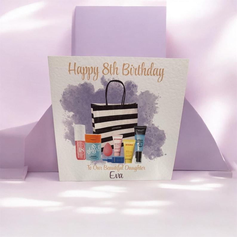 Sephora Personalised Birthday Card - Etsy UK