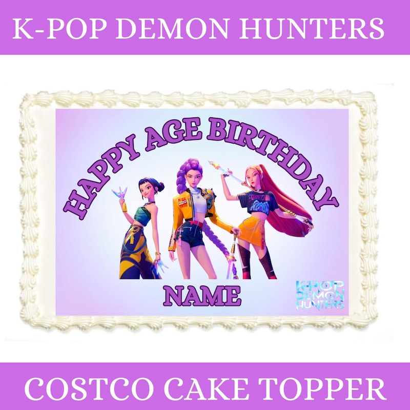 Personalised Costco Cake Topper - Etsy UK