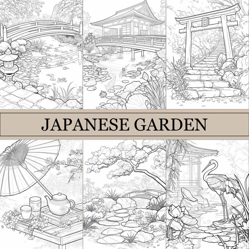 Landscape Blank Coloring - Etsy UK