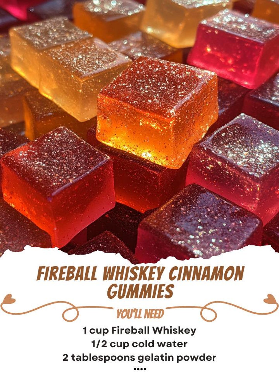 Fireball Whiskey Cinnamon Gummies Recipe - Etsy