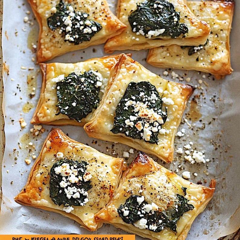 Healthy Spinach and Feta Croissant Recipe - Etsy UK