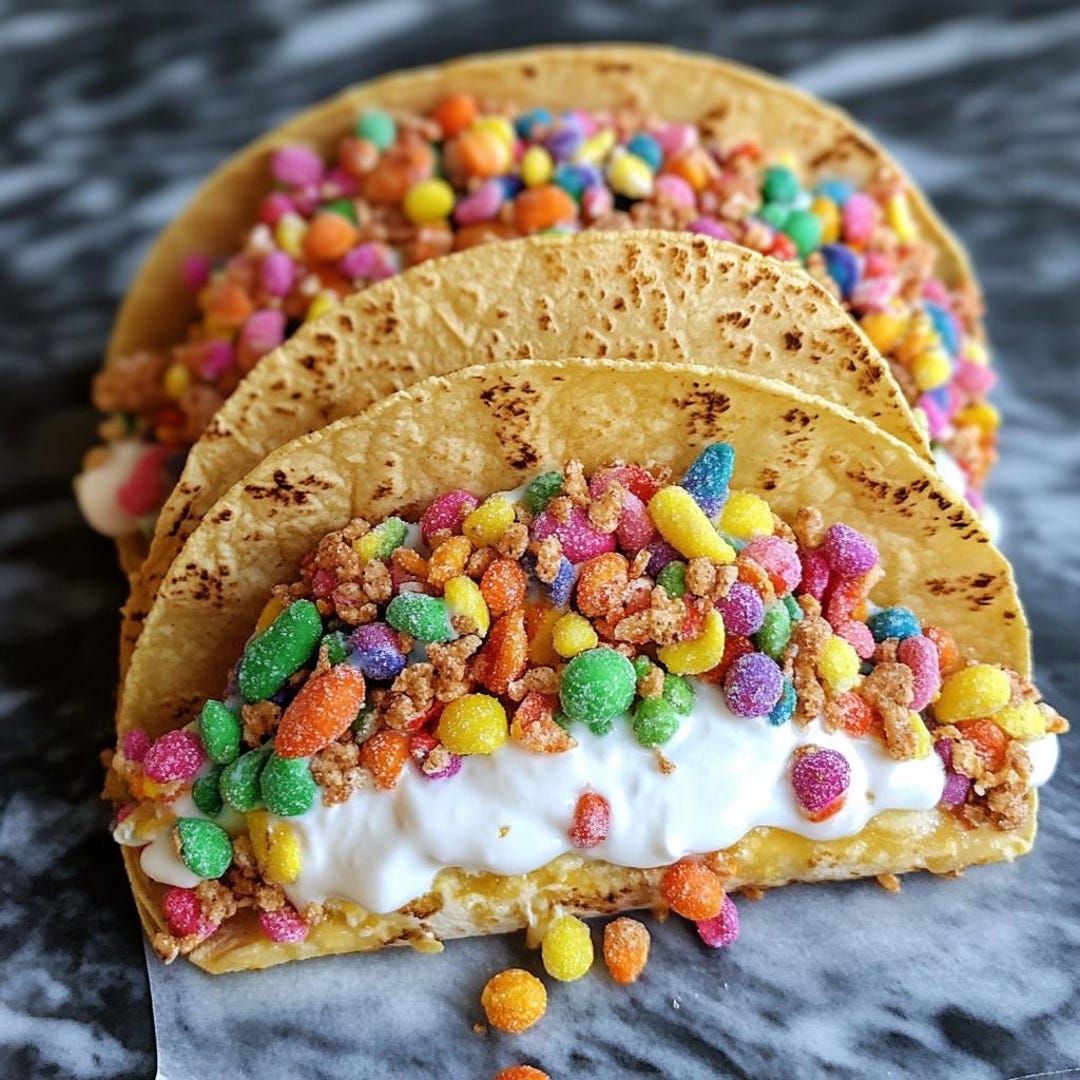 Fruity Pebbles Cheesecake Tacos - Etsy