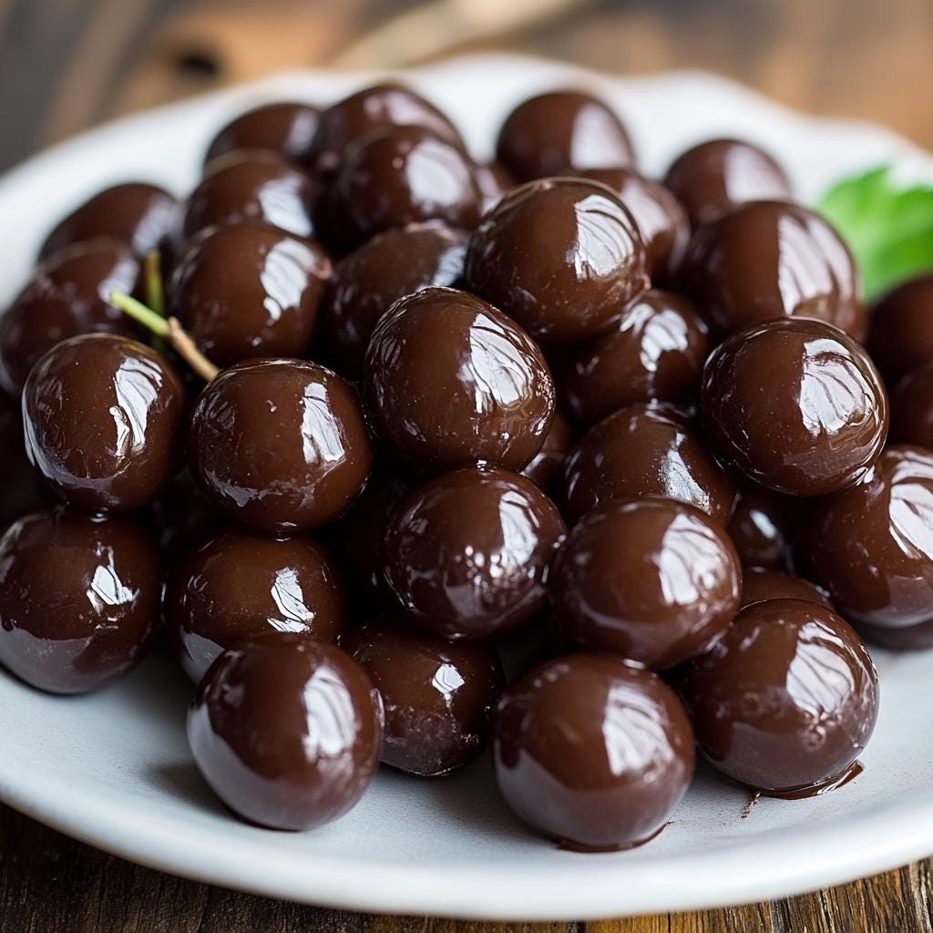 Chocolate Covered Grapes Recipe - Etsy