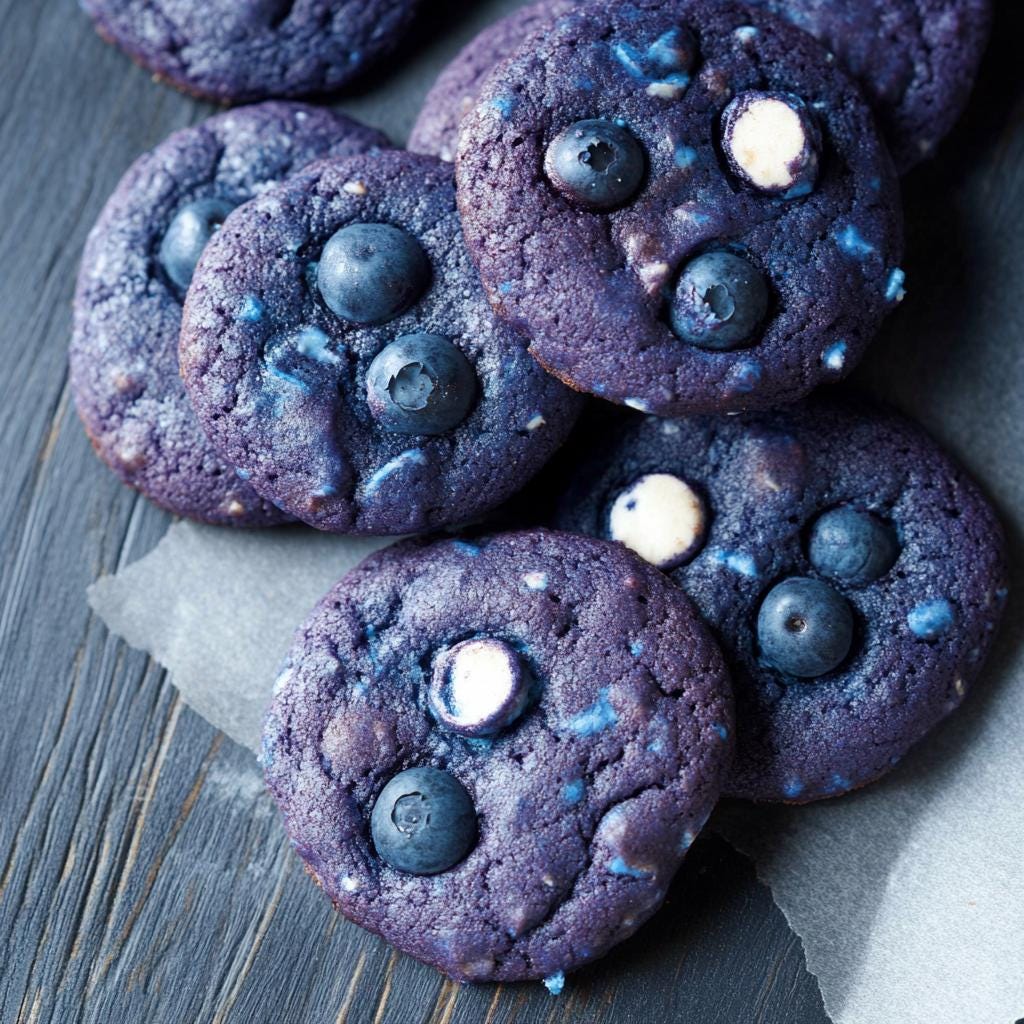 Blue(berry) Cookies | Vegan & Naturally Blue! - Etsy