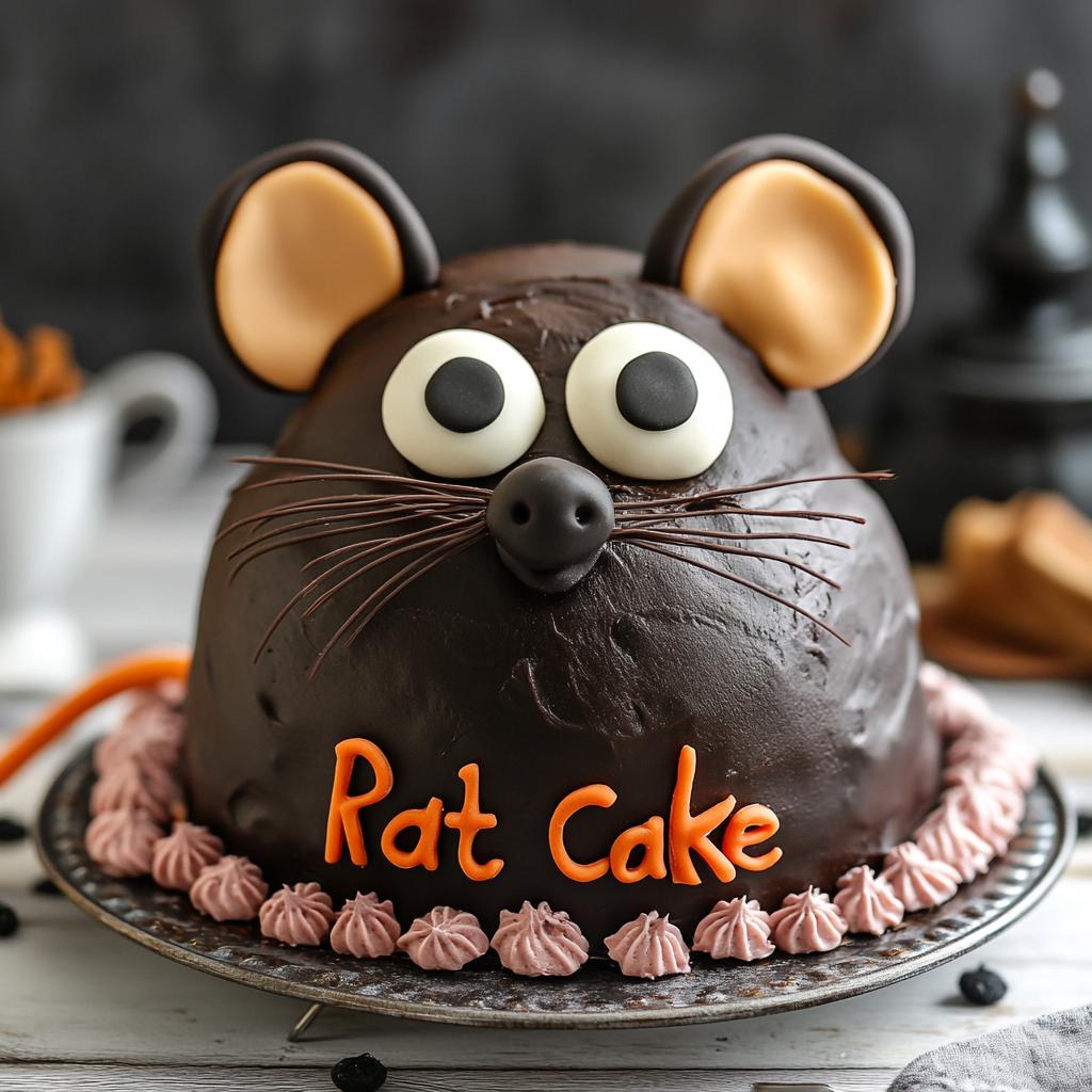 Spooky Rat Cake Recipe: Halloween Chocolate Fudge (PDF Download) - Etsy