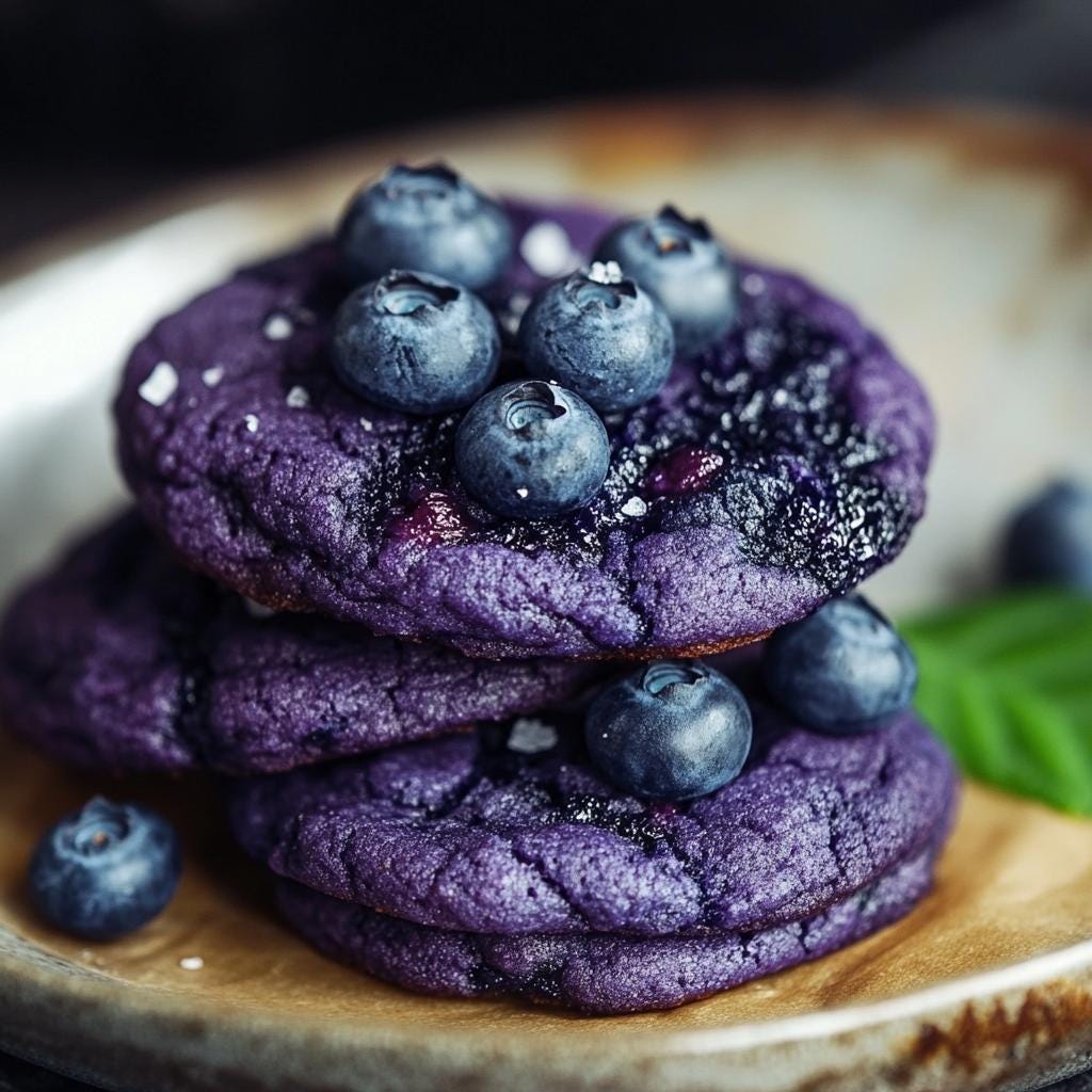 Blue(berry) Cookies | Vegan & Naturally Blue! - Etsy