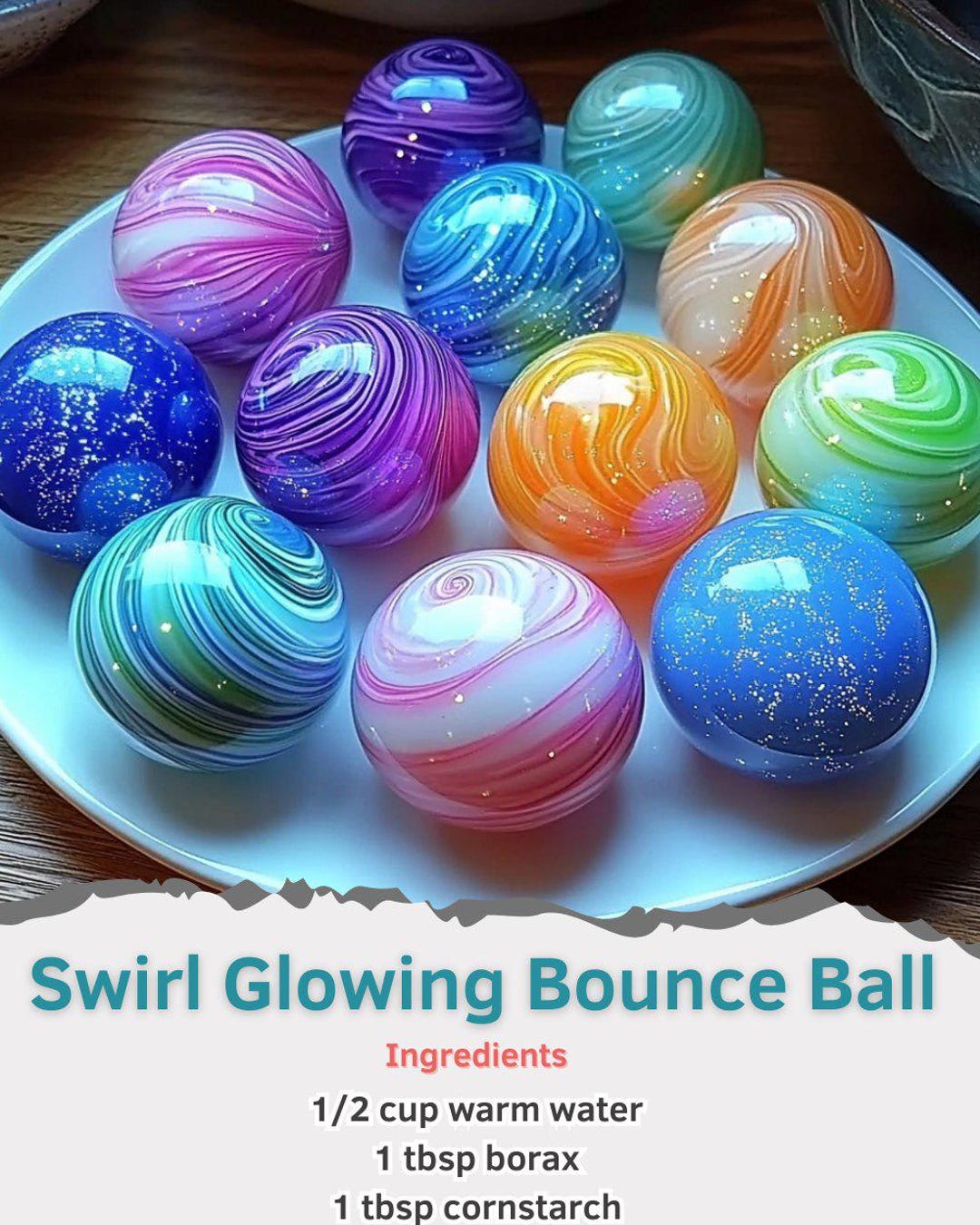 Halloween Glow Swirl Bounce Ball Recipe PDF – Spooky Dessert Printable - Etsy