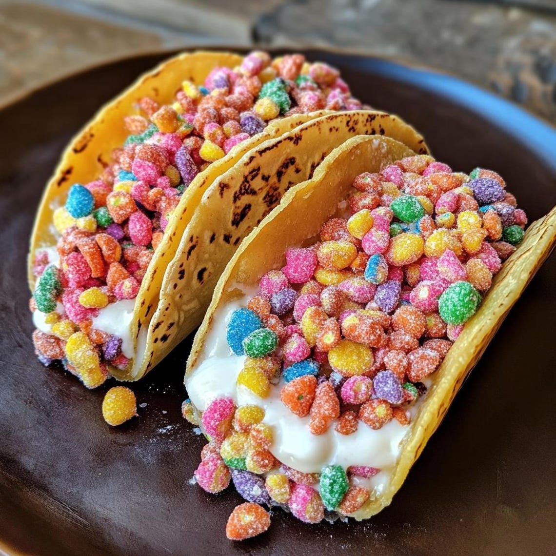 Fruity Pebbles Cheesecake Tacos - Etsy