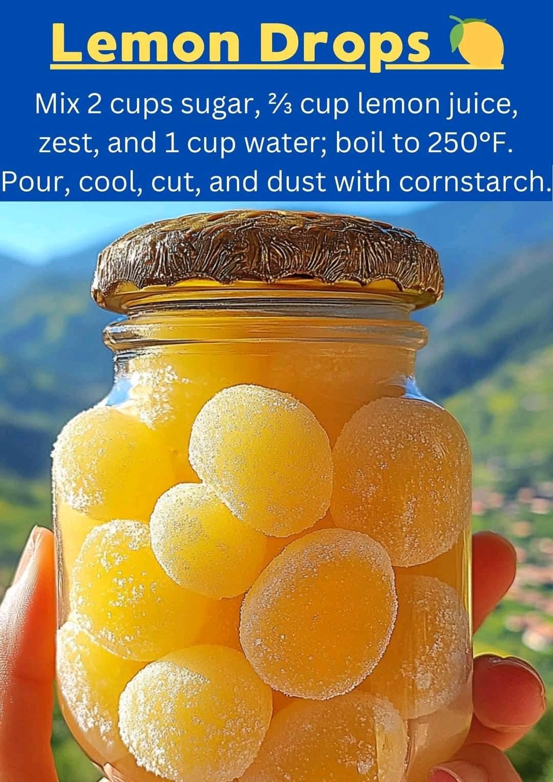 Homemade Lemon Drops Recipe, Old Fashioned Lemon Drop Candy, Easy DIY ...