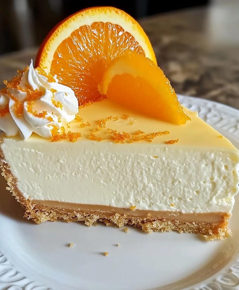 Refreshing Whimsical Orange Cheesecake - Etsy